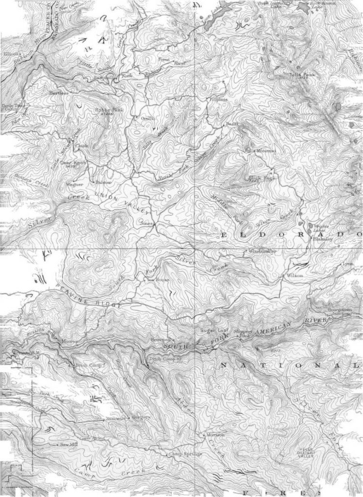 MAPS OF THE GEORGETOWN DIVIDE-1865 TO THE PRESENT | Gerle Creek